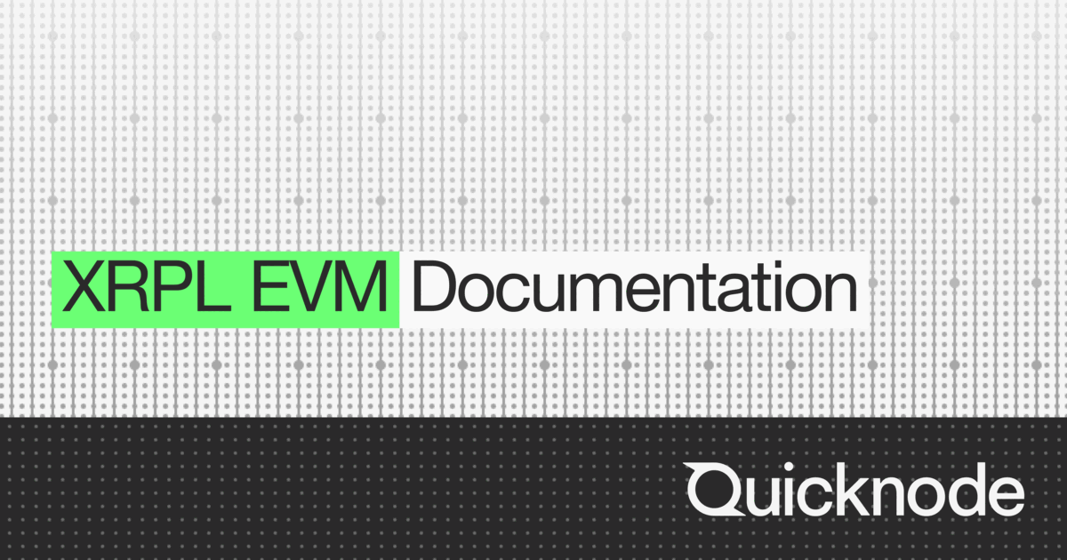 XRPL EVM Endpoint Security | Quicknode Docs