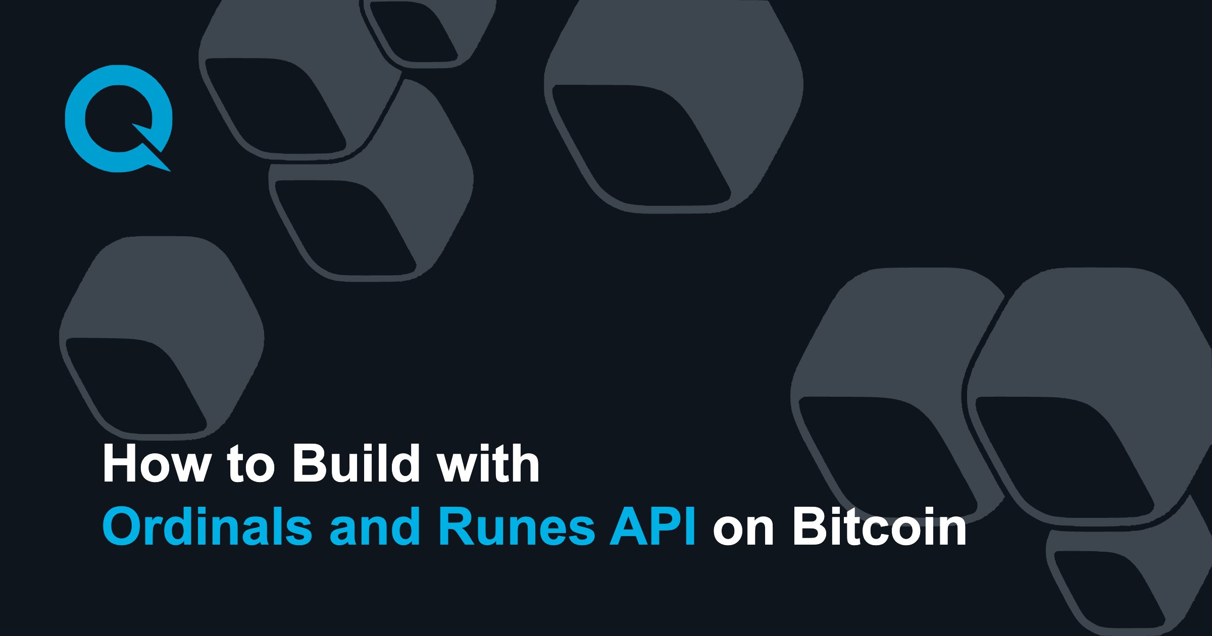 How to Build with Ordinals and Runes API on Bitcoin | QuickNode Guides