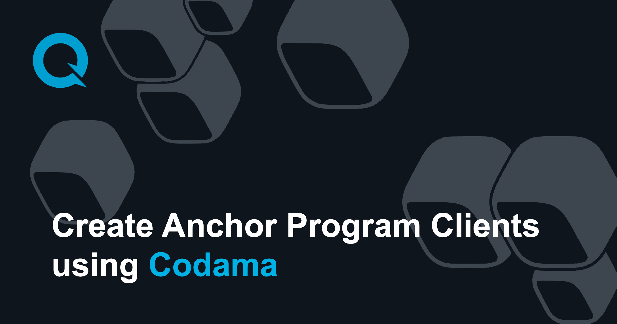 How to Create Anchor Program Clients using Codama | QuickNode Guides